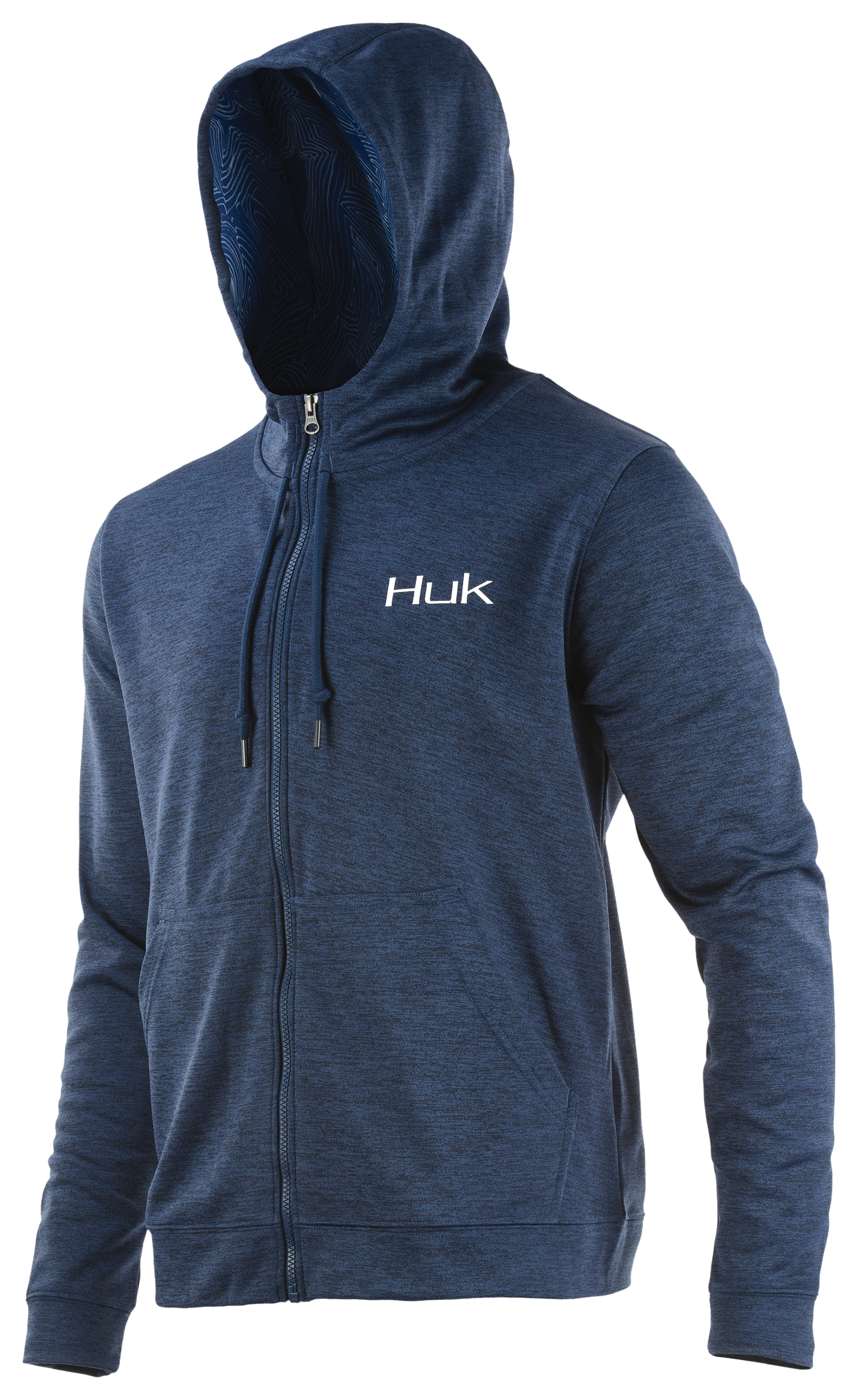 Huk Hull Full-Zip Long-Sleeve Hoodie for Men | Bass Pro Shops